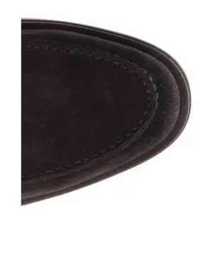 Santoni Desert Round-toe Slip-on Boots - Black