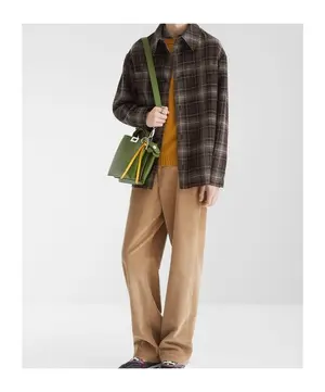Fendi Tartan Checked Buttoned Shirt - Brown
