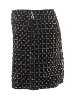 ROTATE BY BIRGER CHRISTENSEN Sequin Embellished Mini Skirt - Black