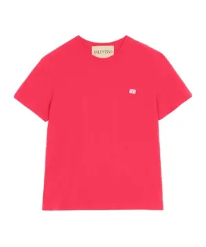 Valentino Garavani Logo Patch Crewneck T-shirt
