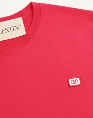 Valentino Garavani Logo Patch Crewneck T-shirt