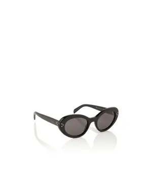 Celine Cat-eye Frame Sunglasses With Logo Detail - Gray