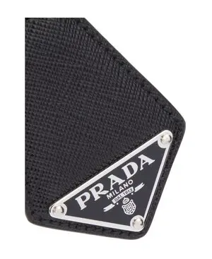 Prada Logo Plaque Keychain
