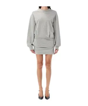 Attico Logo Embroidered Mini Dress