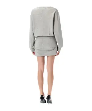 Attico Logo Embroidered Mini Dress