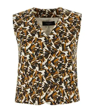 Max Mara All-over Patterned V-neck Vest