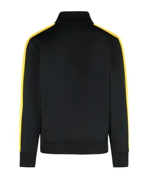 Palm Angels Logo Embroidered Zipped Track Jacket - Black