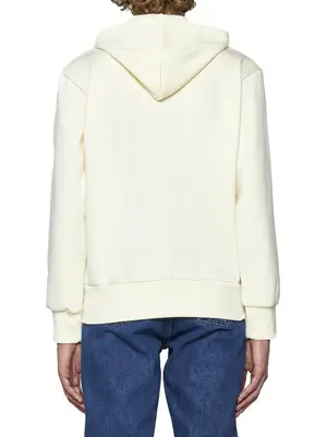 Play Comme Des Garcon Heart Logo Zip-up Hoodie - White