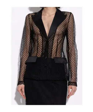 Dolce & Gabbana Single-breasted Mesh Blazer