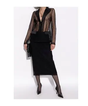 Dolce & Gabbana Single-breasted Mesh Blazer