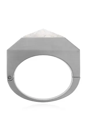 Rick Owens Geometric Logo Engraved Bracelet