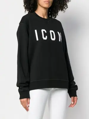 Dsquared2 Icon" Logo Crew Neck Sweater