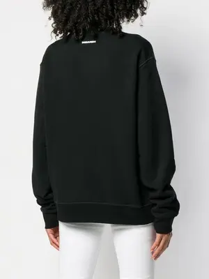 Dsquared2 Icon" Logo Crew Neck Sweater