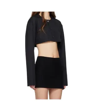 RIER Long-sleeved Cropped Shirt