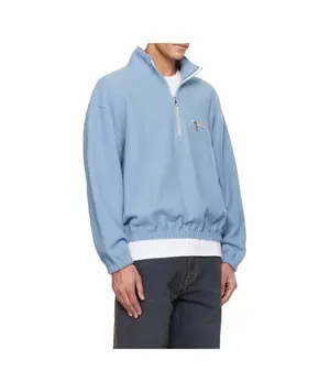 RIER Half-zip Wool Sweatshirt - Blue
