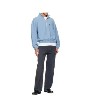 RIER Half-zip Wool Sweatshirt - Blue