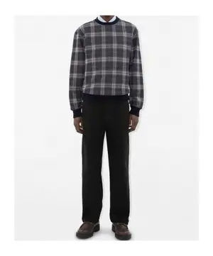 Burberry Checked Crewneck Jumper