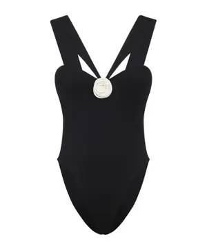 LA REVECHE Floral One-piece Swimsuit - Black