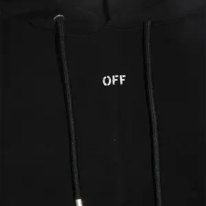 Off-White Logo Printed Drawstring Hoodie