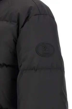 Burberry High-neck Padded Jacket With Two-way Zip Closure - Black