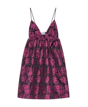 GANNI Jacquard Slip Dress