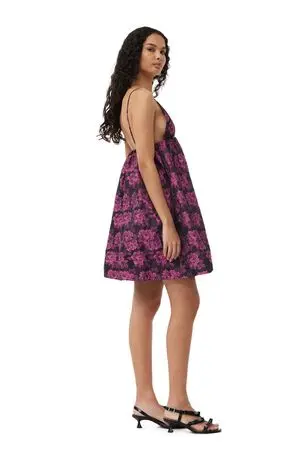 GANNI Jacquard Slip Dress