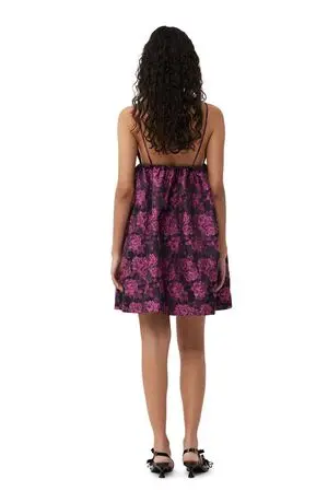 GANNI Jacquard Slip Dress