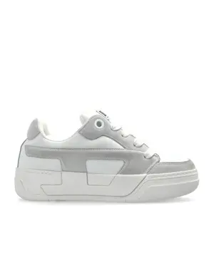 DIESEL® Panelled Low Top Sneakers - Gray
