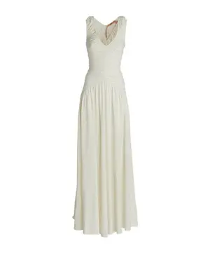 V-Neck Maxi Cocktail Dresses