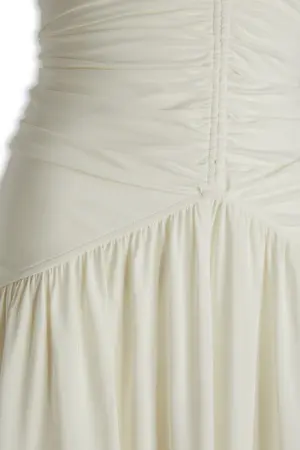 N.21 V-neck Pleated Maxi Dress