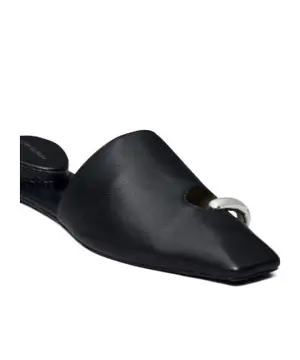 Tory Burch Leather Pierced Square-toe Loafers