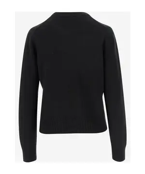 Maison Kitsuné Fox Head Intarsia Regular Jumper - Black