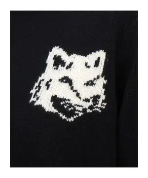 Maison Kitsuné Fox Head Intarsia Regular Jumper