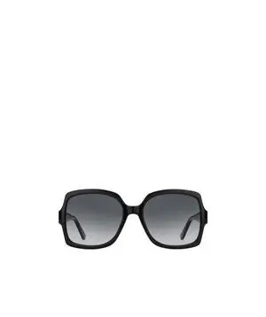 JIMMY CHOO Sammi Oversized Geometric Sunglasses - Gray