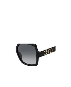 JIMMY CHOO Sammi Oversized Geometric Sunglasses