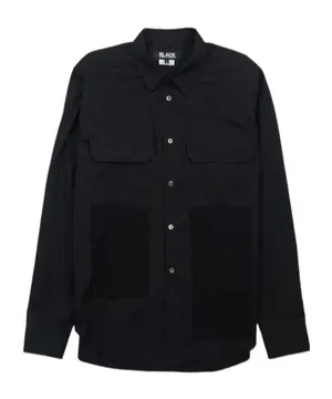 Comme Des Garçons Long Sleeve Shirt With Pocket Detail