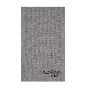 Max Mara Wool Yarn Scarf - Medium Gray