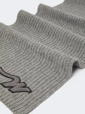 Max Mara Wool Yarn Scarf - Medium Gray