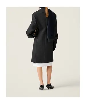 Miu Miu Single-breasted Wool Coat