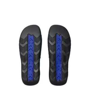 Burberry Checked Slip-on Slides - Black