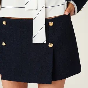 Miu Miu Pleated Blend Mini Skirt