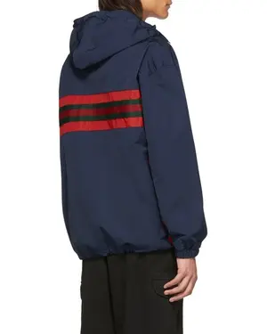 Gucci Logo-appliquéd Hooded Windbreaker