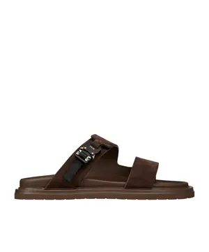 Dior Aqua Sandal With Buckled Detailing - Black