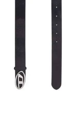 DIESEL® 1dr Logo Buckle Fastened Belt - Black