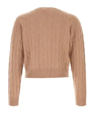 SPORTY  RICH Sporty Rich Logo Embroidered Crewneck Cardigan