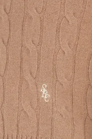 SPORTY  RICH Sporty Rich Logo Embroidered Crewneck Cardigan
