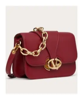 Valentino Garavani Vlogo Moon Foldover Top Shoulder Bag
