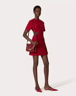 Valentino Garavani Vlogo Moon Foldover Top Shoulder Bag