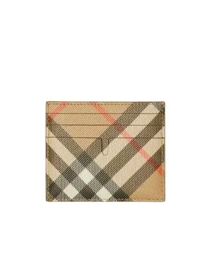 Burberry Vintage Check Cardholder - Sand-colored