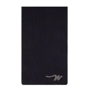 Max Mara Wool Yarn Scarf - Navy Blue